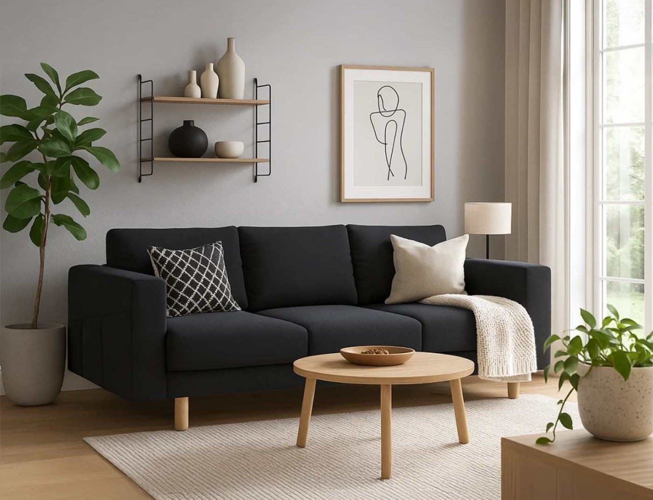 Small living room sofa ideas - make compact IKEA couches look custom ...